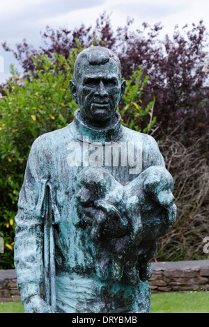 Statue of Antarctic explorer Tom Cream in Anascaul, County Kerry ...