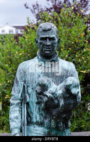 Statue of Antarctic explorer Tom Cream in Anascaul, County Kerry ...