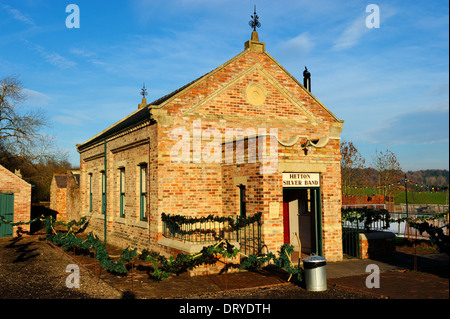 The pit village, Beamish Museum, County Durham UK. Sinker's Bait Cafe ...