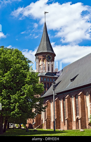 Koenigsberg Cathedral on the Kneiphof island, Gothic 14th century ...