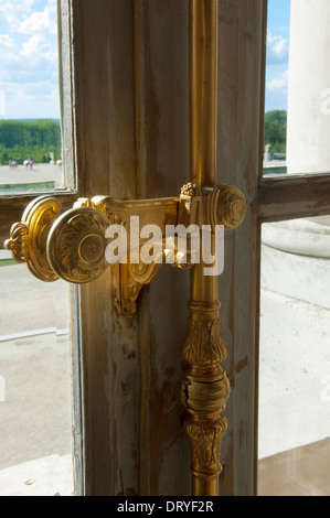 Detail of a window latch mechanism, Château de Versailles, Paris ...