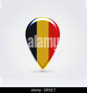 Geo location national point label Stock Photo - Alamy