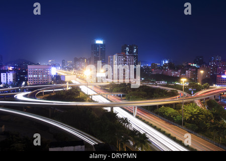 road junction. flyover architecture of transport system. bridge ...
