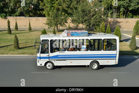 Public bus, Samarkand, Uzbekistan Stock Photo - Alamy