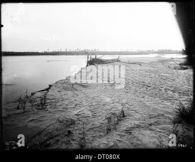 A canal congested with water from the Colorado River, photographed ...