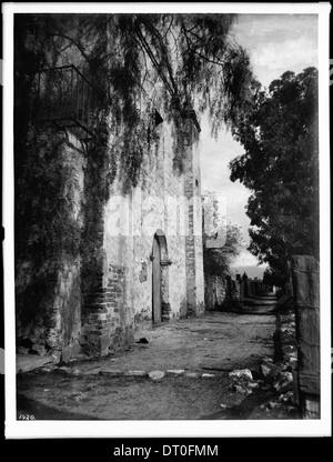 This photograph shows the front entrance of Mission San Luis Obispo de ...