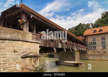 The Bern Bridge (Pont de Berne), the last remaining covered bridge in ...