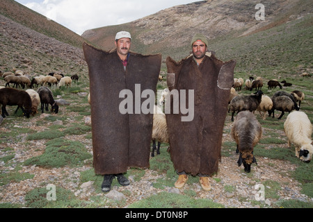 A Turkish Shepherd Wearing a Traditional Felt Cloak, Coat or Garment ...