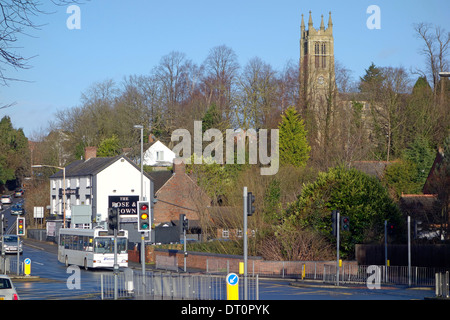 A491 Road Wordsley High Street, Wordsley, West Midlands, England, UK ...