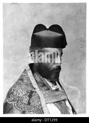 Portrait of Father Raymond Mestres at Mission San Carlos in Monterey ...