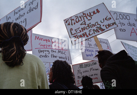 HIV/AIDS vigil outside the Edendale Hospital in Pietermaritzburg Stock ...