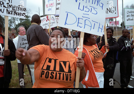 HIV/AIDS vigil outside the Edendale Hospital in Pietermaritzburg ...