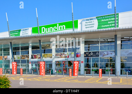 The Dunelm Mill home furnishings store in Greenford, West London, UK ...