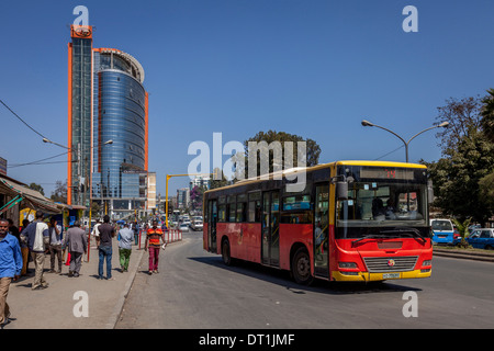 ETHIOPIA , Addis Ababa, public transport, Anbassa bus / AETHIOPIEN ...