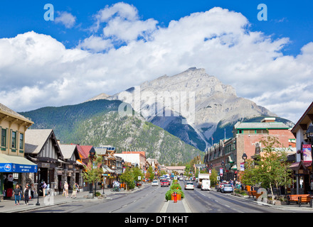 Banff town and Cascade Mountain Banff national Park Alberta canada North America Stock Photo - Alamy