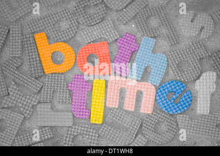 bath time letters abstract background Stock Photo - Alamy