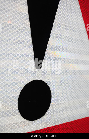 A traffic sign, exclamation mark. Warning road sign with an exclamation ...