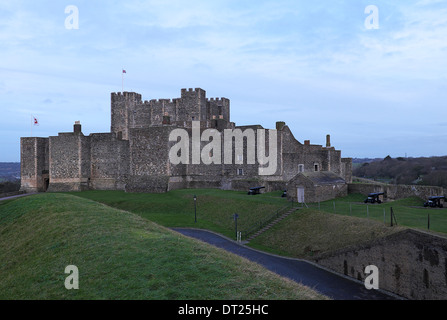 Dover Castle, Canon, Bell Battery, Dover, Kent, England Stock Photo - Alamy
