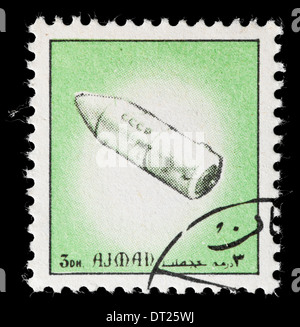 History of space Ajman/ Manama "dune" stamp, ca. 1972 Stock Photo - Alamy