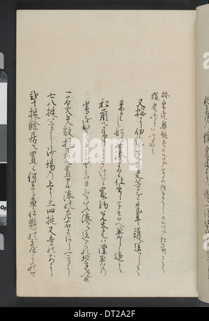 The second volume of 'Kankai ibun' from 1807, a historical text ...