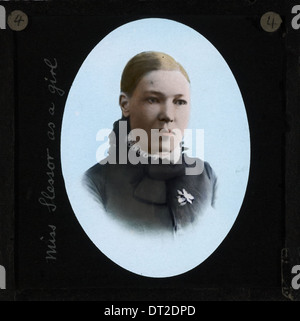 A portrait of Mary Slessor (1848-1915), a Scottish missionary known for ...