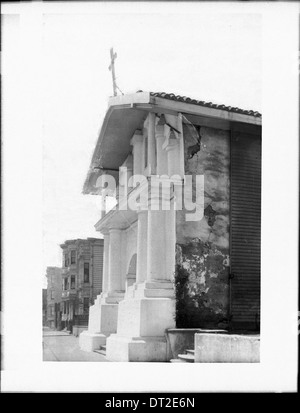 A photograph showing the side view of Mission San Francisco de la ...