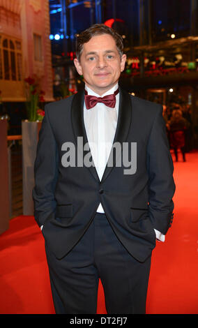 Actor Volker Michalowski arrives at the premiere of The Grand Budapest ...