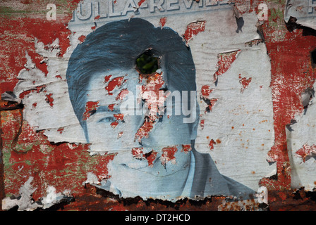 Dirty Old Poster, Manila, Philippines Stock Photo - Alamy