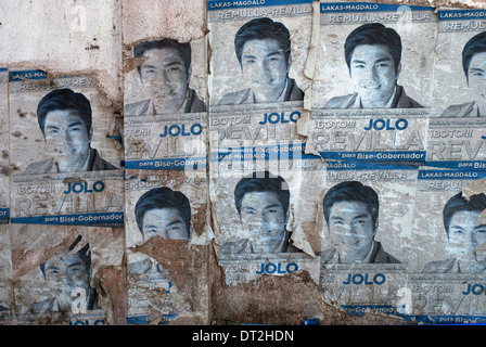 Dirty Old Poster, Manila, Philippines Stock Photo - Alamy