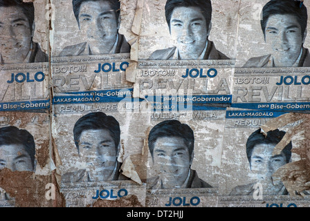 Dirty Old Poster, Manila, Philippines Stock Photo - Alamy