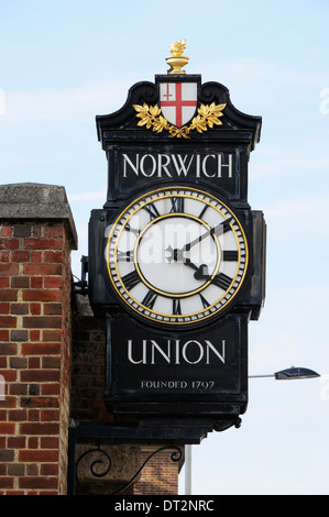 Norwich Union Clock Stock Photo - Alamy