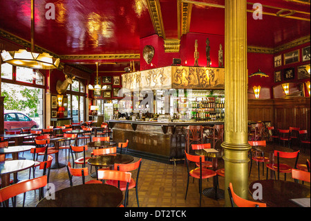 Interior of Café Brant, Strasbourg, Alsace, France, Europe Stock Photo ...