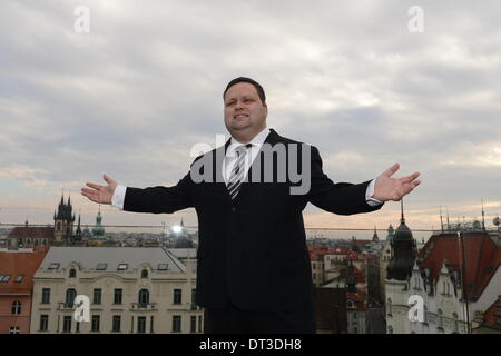 Prague, Czech Republic. 7th February 2014. British opera singer Paul ...