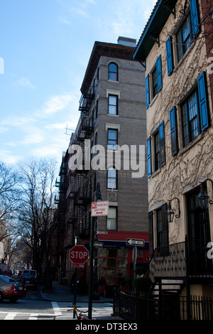 View of the exterior of the apartment building used in the TV show ...