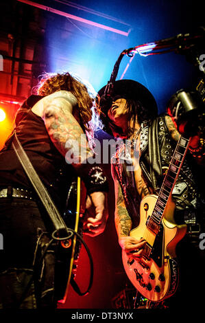 Band members of Buckcherry (L-R) Stevie D., Josh Todd and Keith Nelson ...