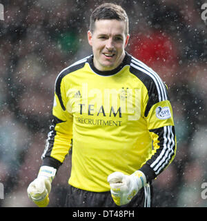 Glasgow, Scotland. 08th Feb, 2014. Fraser Forster and Jamie Langfield ...