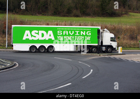 Asda supermarket store supply chain logistics hgv delivery lorry truck ...