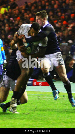 Edinburgh, Scotland. 08th Feb, 2014. Danny Care wins a line out late in ...