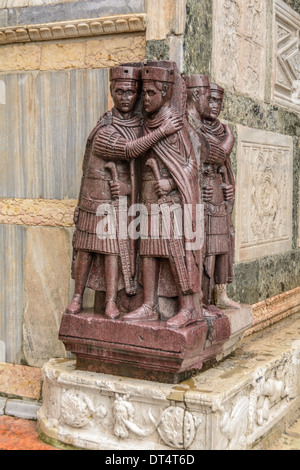 Portrait of the Four Tetrarchs , sculpture group of four Roman emperors ...