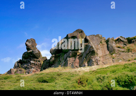 The Winking Eye rock, The Ramshaw rocks, Staffordshire, England, UK ...