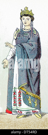 Emperor Justinian with Empress Theodora of the Eastern Roman Empire ...