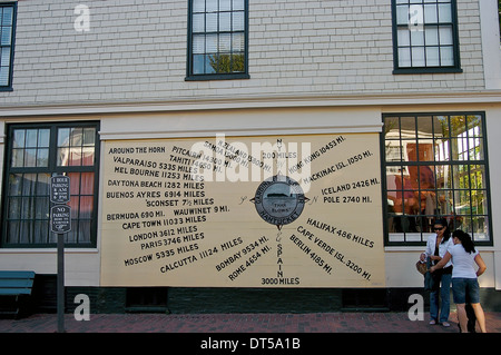 Compass Rose Mural at Gardiner's Corner, Nantucket Town, Nantucket ...