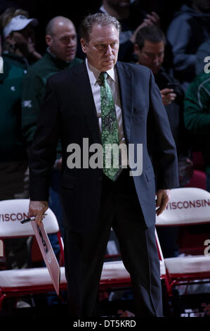 Michigan State head coach Tom Izzo reacts during the first half of an ...
