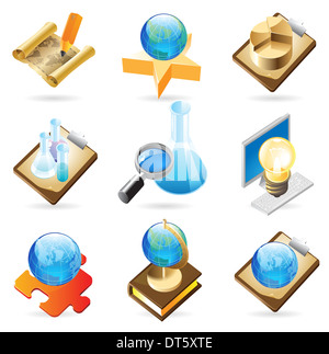 Icon for a science concept Stock Photo - Alamy