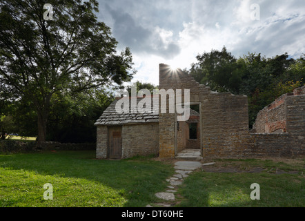 Post Office Row Cottages. Tyneham Abandoned Village on The Lulworth ...