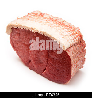 JOINT OF RAW TOPSIDE BEEF CUT OUT Stock Photo - Alamy