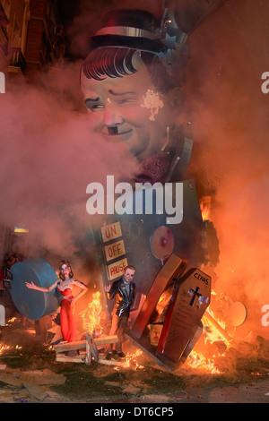 Spain, Valencia Province, Valencia, La Crema, The Burning of the Papier ...