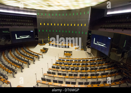 Interior of the Brazilian Chamber of Deputies is a federal legislative ...