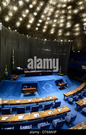 Interior of the Brazilian Federal Senate in the Upper House of the ...