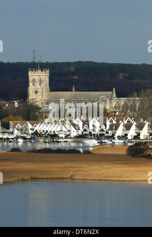 View of Christchurch Priory Stock Photo - Alamy